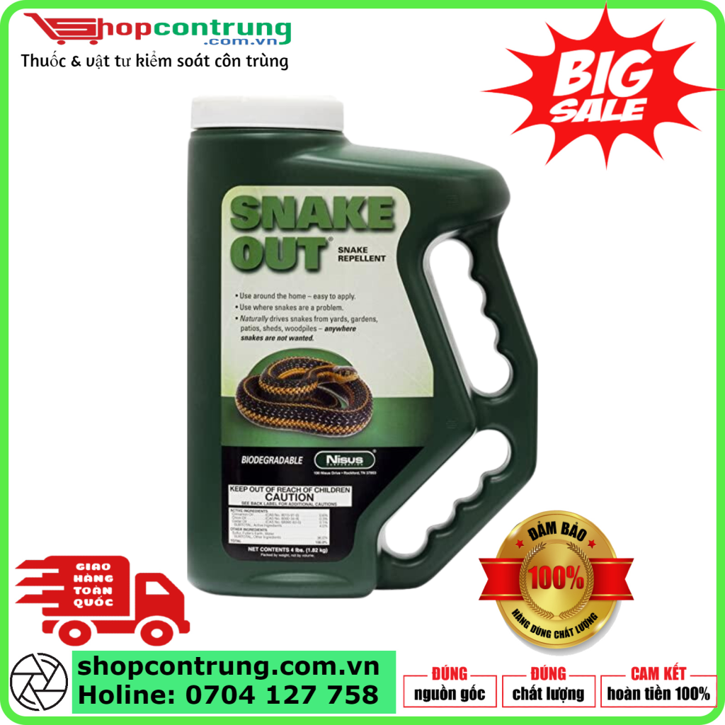 Thuốc đuổi rắn Snake Out nhập khẩu USA - hiệu quả cao-an toàn-dễ dùng